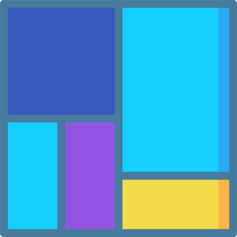 Chart Tree Map Generic Color Fill Icon