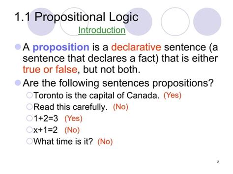 Chapter 1 The Foundations Logic And Proofs Ppt