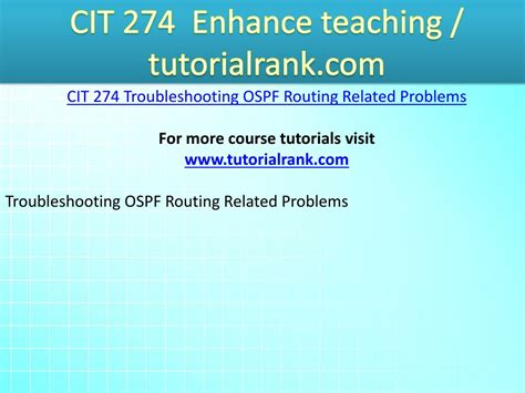 Ppt Cit 274 Enhance Teaching Powerpoint Presentation Id 9774695