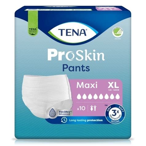 Tena Proskin Ii Pants Maxi Extra Large 1750ml 120 160cm Pk10