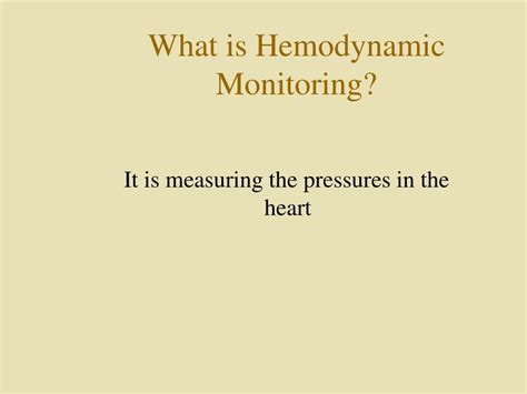 Ppt Hemodynamic Monitoring Powerpoint Presentation Free Download Id 3151322