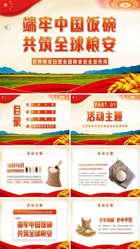 2024粮食安全ppt 2024粮食安全ppt模板下载 麦克ppt网