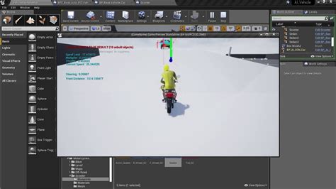 Ue4 Ai Vehicle Test 03 Multi Vehicles Motorcycle View Youtube
