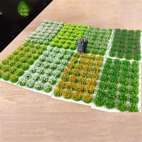 Model Grass Micro Scene Plant Model Miniature Grass Scene Green Shrubs
