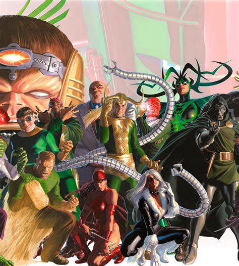 Marvels Greatest Villains Alex Ross Mysterio Doc Ock Alex Ross