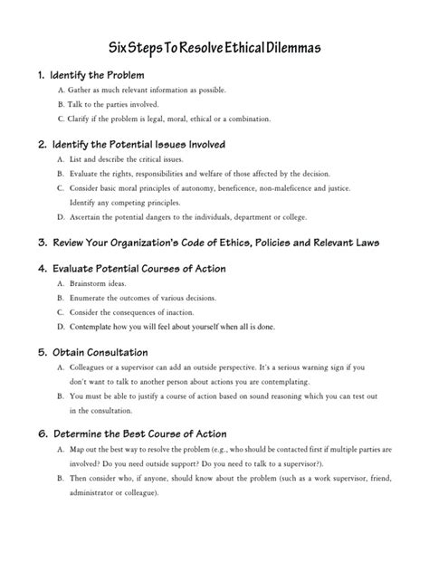 Ethical Dilemma Definition How To Solve And Examples Framework For