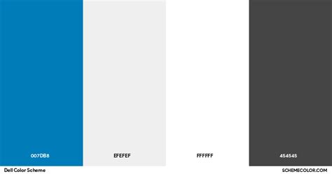 Dell Color Scheme Palettes Schemecolor Com