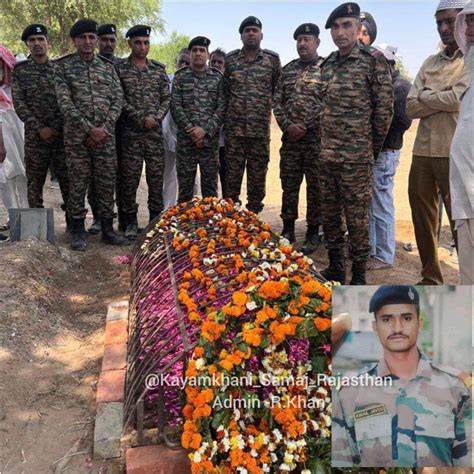 Soldier Abdul Javed Laid To Rest With State Honors In Jhunjhunu