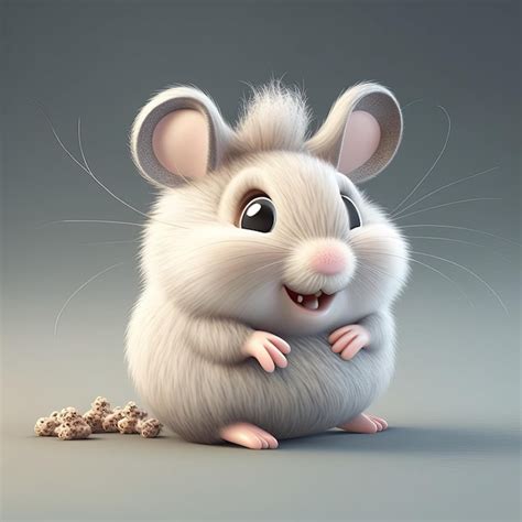 Premium Photo Mouse Character 3d Render Generative Ai