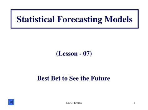 Ppt Statistical Forecasting Models Powerpoint Presentation Free Download Id 9189519