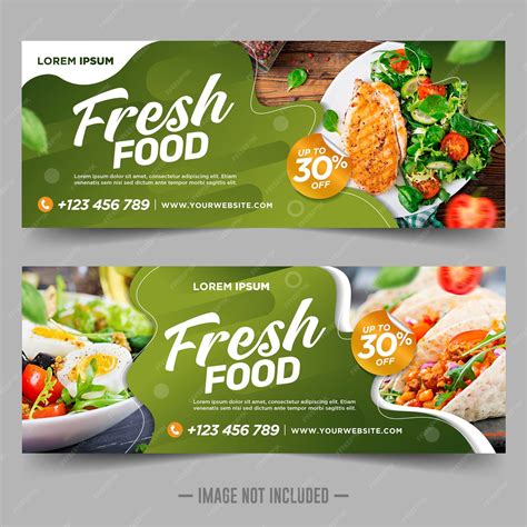 Premium Vector Food Banner