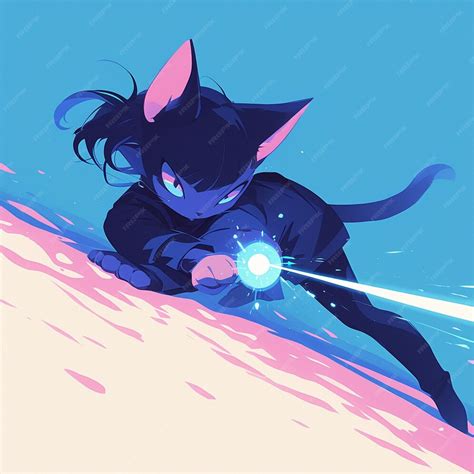 Tonkinese Cat Chasing A Laser Dot Premium Ai Generated Vector