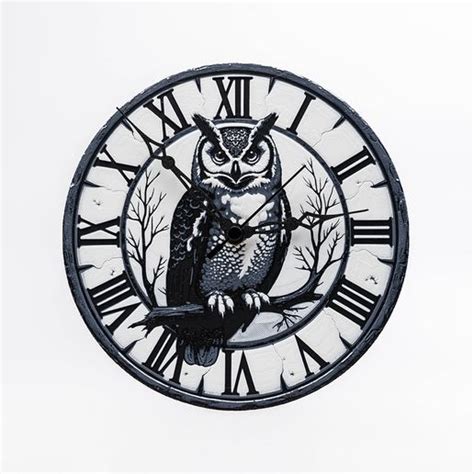 Stl File Owl Wall Clock 🦉 3mf・3d Print Design To Download・cults