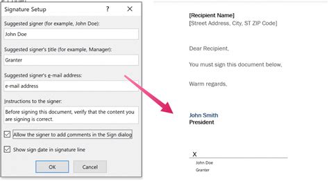 how to add a digital signature to a word document