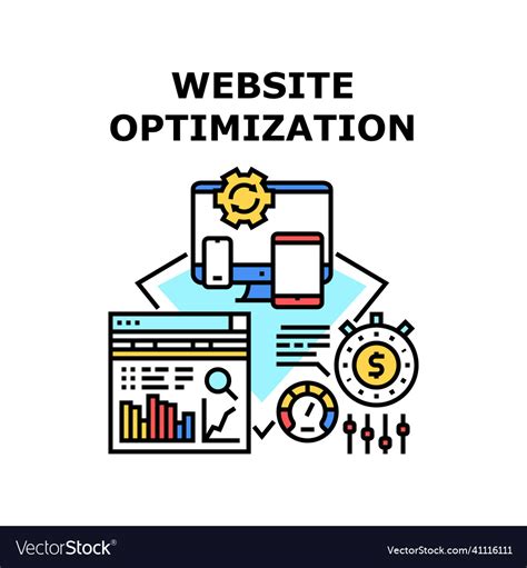 Website Optimization Icon Royalty Free Vector Image