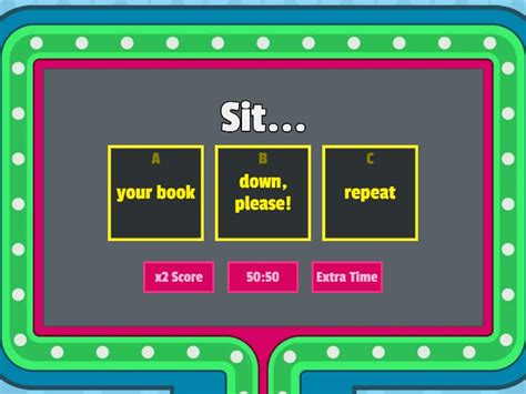 Classroom Language Gameshow Quiz