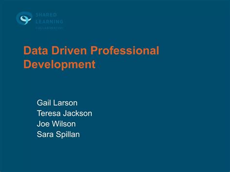 Data Driven Professional Development Pptx