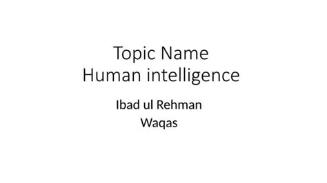 How Does Education Affect Intelligence Pptx