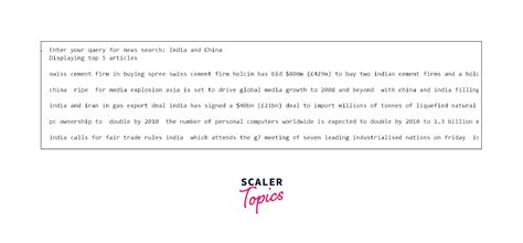 Build News Search Engine Using Nlp Scaler Topics