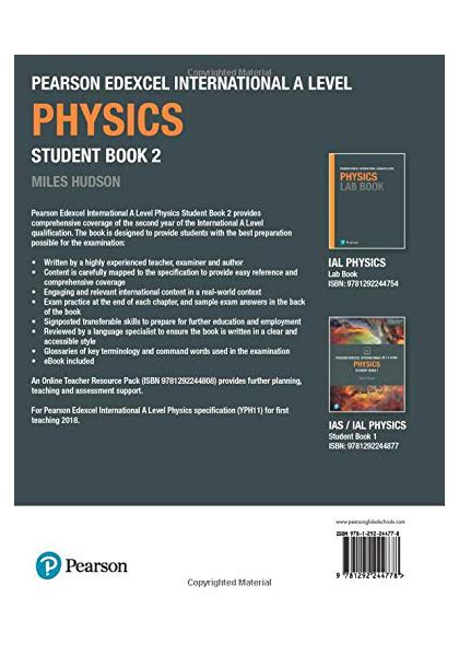 Pearson Edexcel Ial Physics Specification