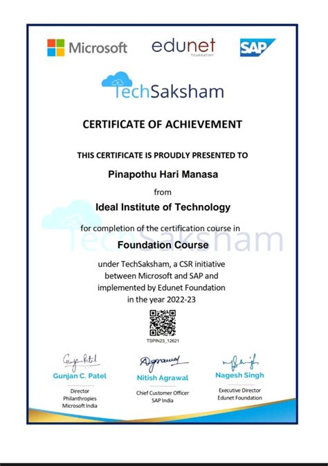 Techsaksham Csr Edunetfoundation Abdulazizmd Microsoft Sap Iamtechsaksham Programming