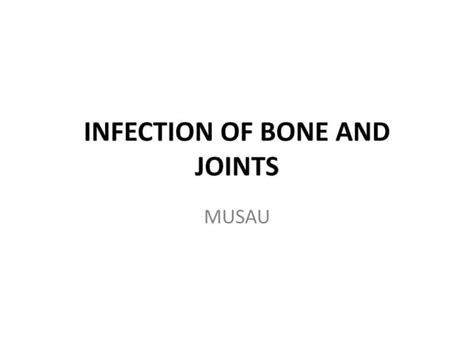Osteomyelitis Pptx