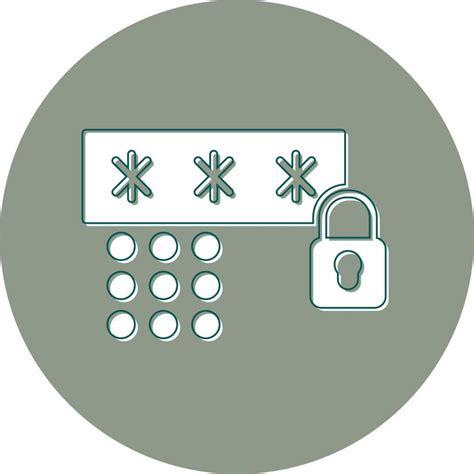 Passcode Vector Icon 20387990 Vector Art At Vecteezy
