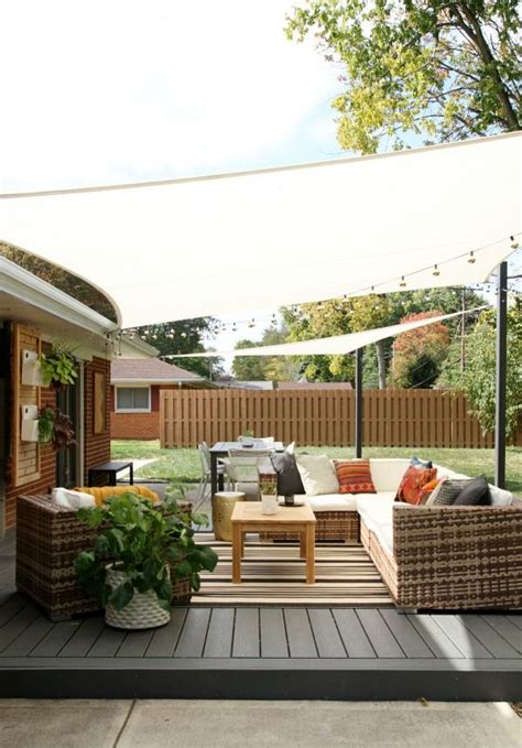 Sail Shade Patio Cover For Stylish Outdoor Living Back Deck Shade