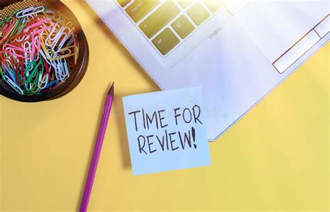 Handwriting Text Writing Time For Review Concept Meaning Review Of A