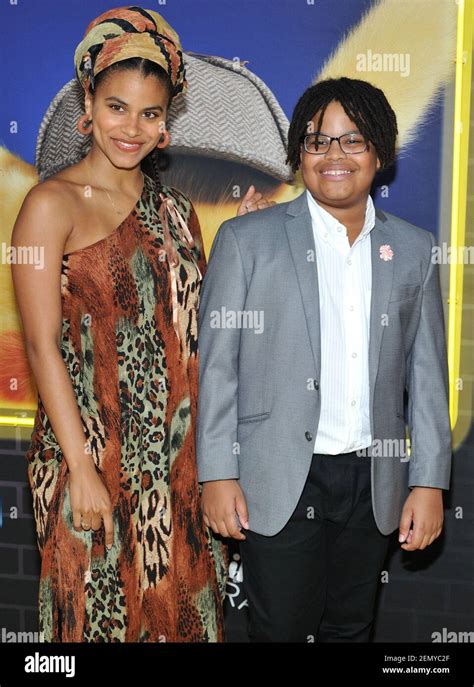 Actress Zazie Beetz L And Guest Attend The Us Premiere Of Pokemon