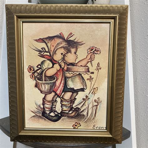Vintage Hummel Illustration Vintage Hummel Bavaria Germany Art Print