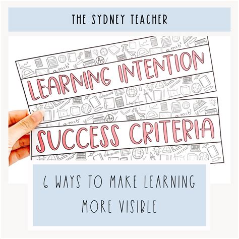 6 Ways To Make Learning More Visible ⭐️ The Sydney Teacher