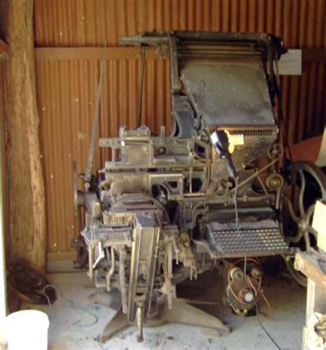 Linotype Model 5 Restoration Metal Type