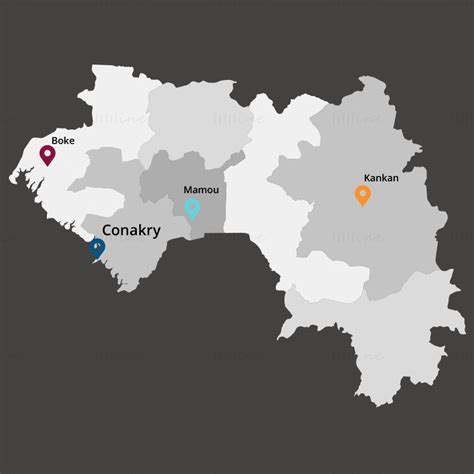 Guinea Map Vector