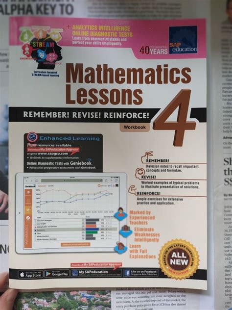 Brand New Sap Mathematics Lessons 4 Hobbies And Toys Books And Magazines Assessment Books On
