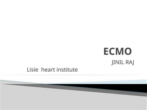 Ecmo Introduction To Va Vv Ecmo Ecpr Pptx