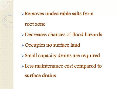 Design Of Subsurface Drainage System Pptx Gardening Home And Garden