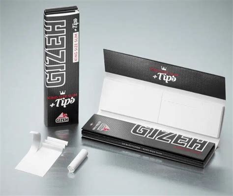 נייר גלגול גיזה קינג סייז עם פילטרים Gizeh Black King Size Slim Tips Electronic Products