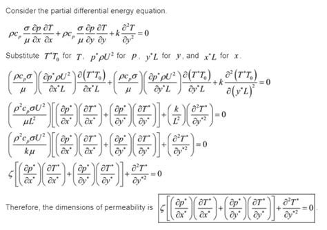 Solved The Differential Energy Equation For Incompressible 1