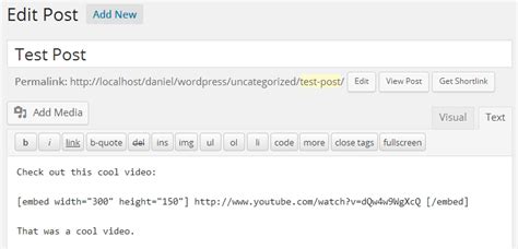 wordpress how to insert video template monster help