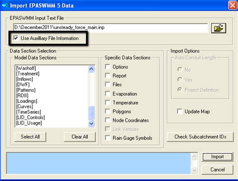 Advanced Swmm 5 Import Into Infoswmm And H2omap Swmm Swmm5 Icm Swmm Icm Infoworks Infoswmm
