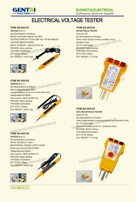 Multi Functional Electrical Voltage Tester Non Contact Electrical