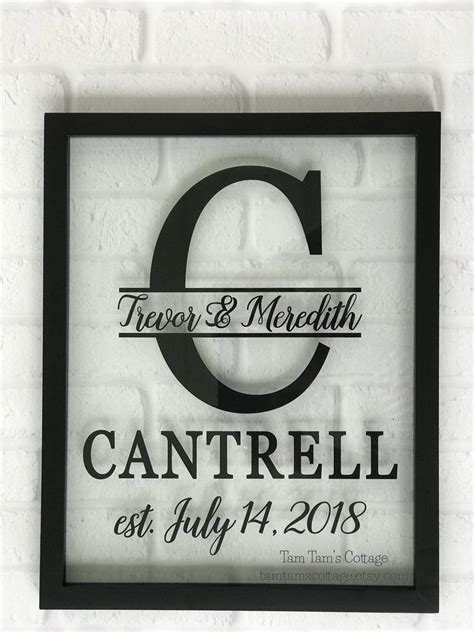 Classy Personalized Floating Frame Rustic Wedding Ts Etsy Artofit
