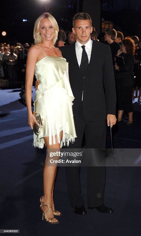 Andriy Shevchenko And Kristen Pazik Attending The Emporio Armani