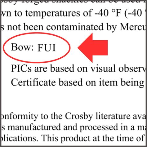 Product Identification Code Pic Product Rigging Equipment Crosby Usa