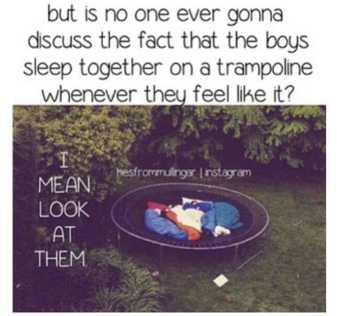 One Direction Sleeping On A Trampoline