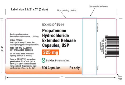 Propafenone Extended Release Capsule Pi