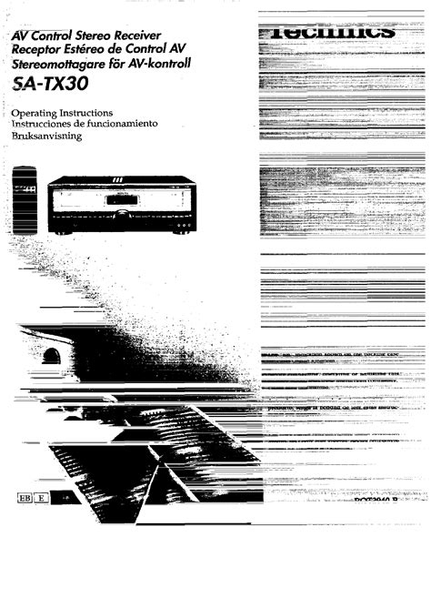 Manual Technics Sa Tx30 Receiver