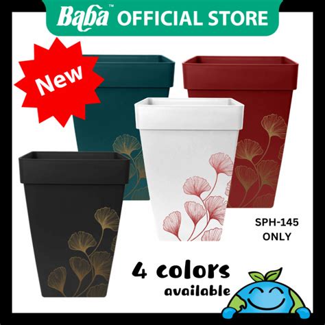 Baba Official Baba Mini Santorini Bi Sph 145 Biodegradable Square Pot