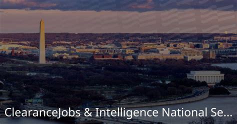 Intelligence And National Security Alliance On Linkedin Clearancejobs And Intelligence National